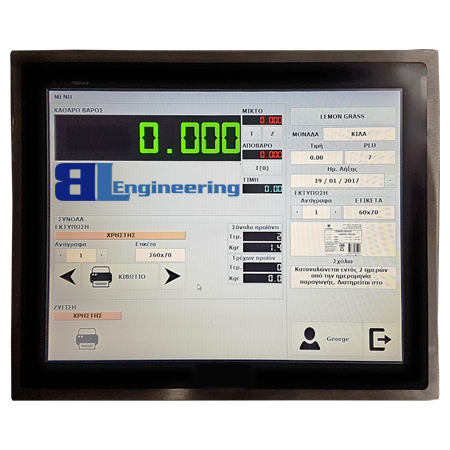 BL Engineering - Touch screen industrial indicator